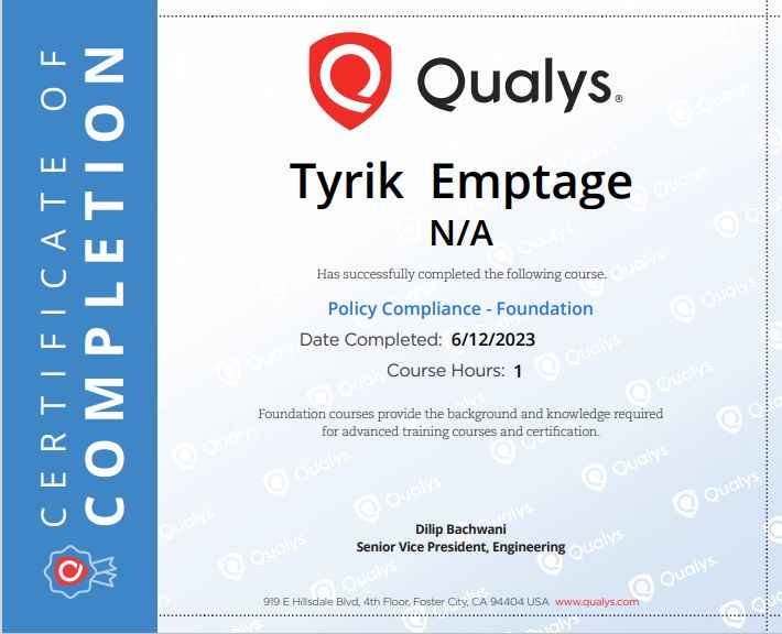 Tyrik Emptage on LinkedIn: #informationtechnology #infosec #policy # ... Tyrik Emptage on LinkedIn: #informationtechnology #infosec #policy # ...