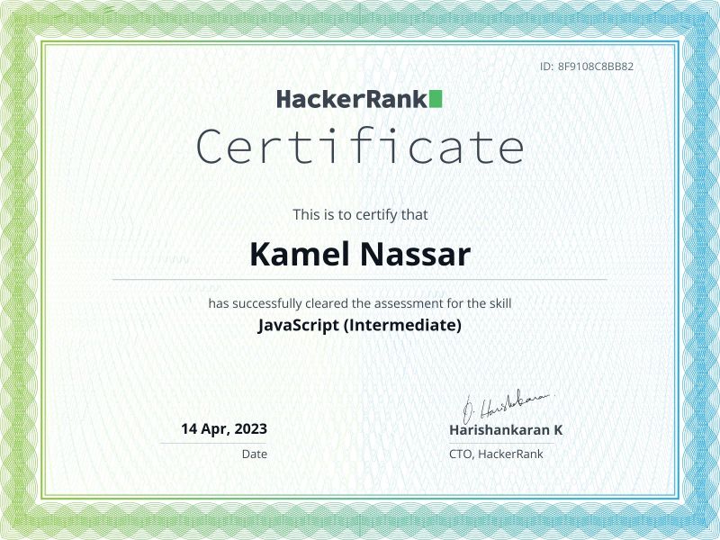 #hackerrank #javascript #intermediatecertification #continuouslearning ... #hackerrank #javascript #intermediatecertification #continuouslearning ...