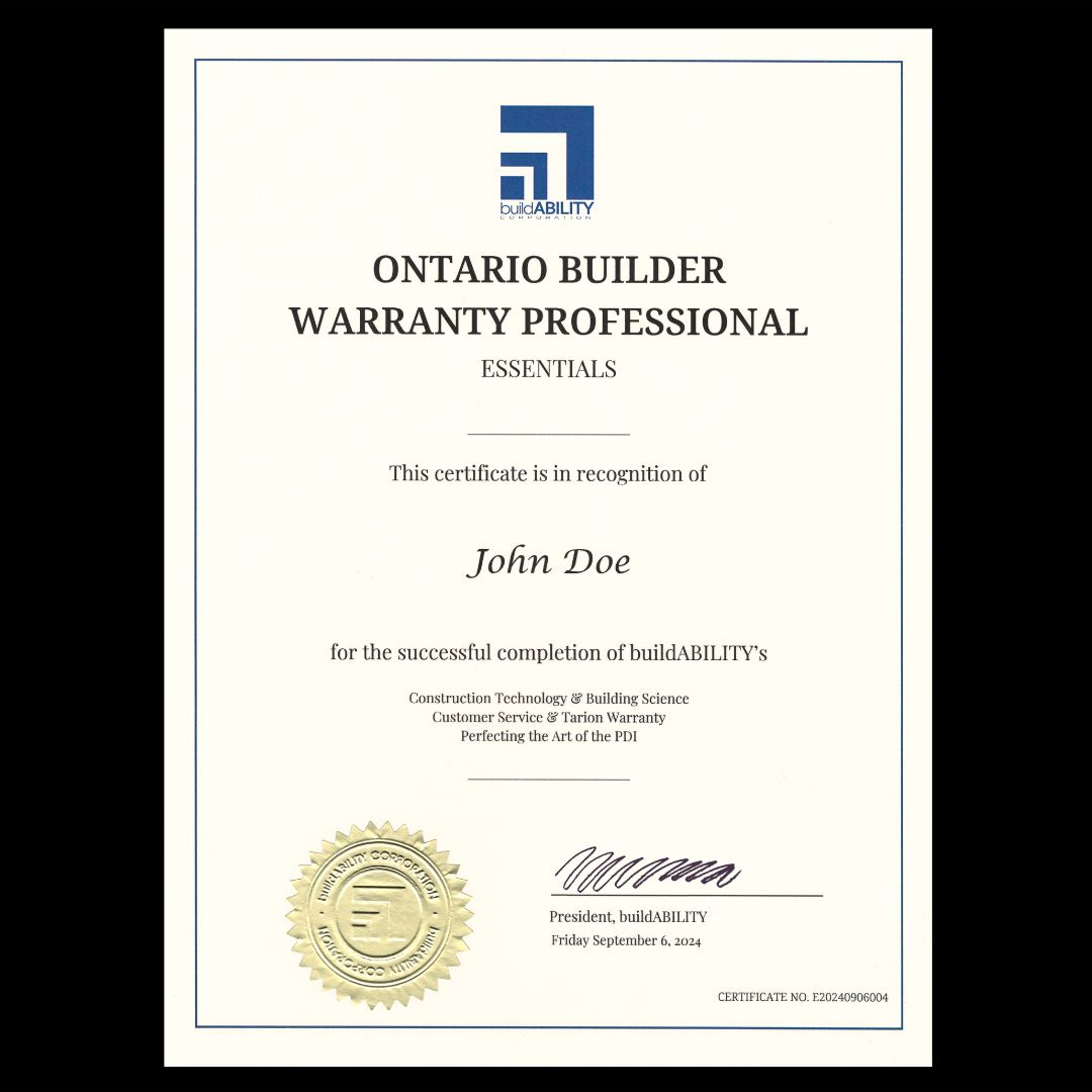 buildABILITY Training on LinkedIn: Introducing NEW Ontario Builder ... buildABILITY Training on LinkedIn: Introducing NEW Ontario Builder ...