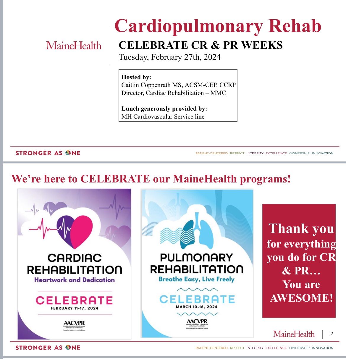 Caitlin Coppenrath MS, ACSM-CEP, CCRP on LinkedIn: #cardiacrehabweek # ... Caitlin Coppenrath MS, ACSM-CEP, CCRP on LinkedIn: #cardiacrehabweek # ...