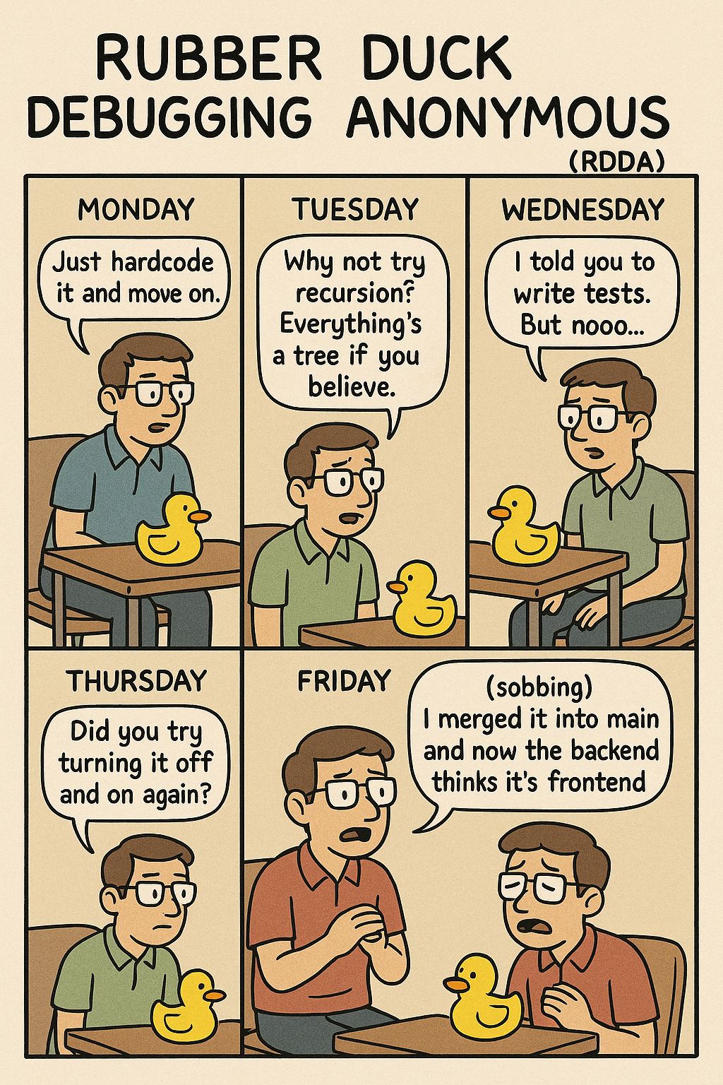 #codinglife #debugging #softwareengineering #rubberduckdebugging ... #codinglife #debugging #softwareengineering #rubberduckdebugging ...