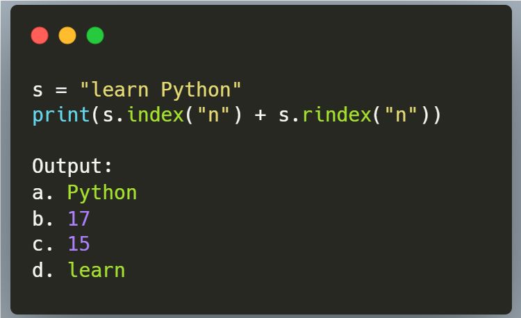 Python Question; Can you figure this one out? What is the output of ... Python Question; Can you figure this one out? What is the output of ...