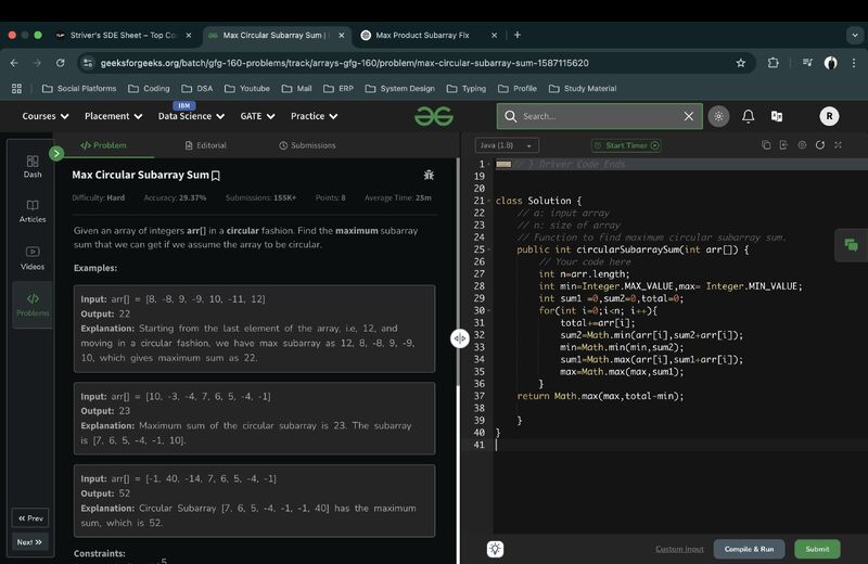 #gfg160dayschallenge #dsa #java #codingchallenge #geeksforgeeks ... #gfg160dayschallenge #dsa #java #codingchallenge #geeksforgeeks ...