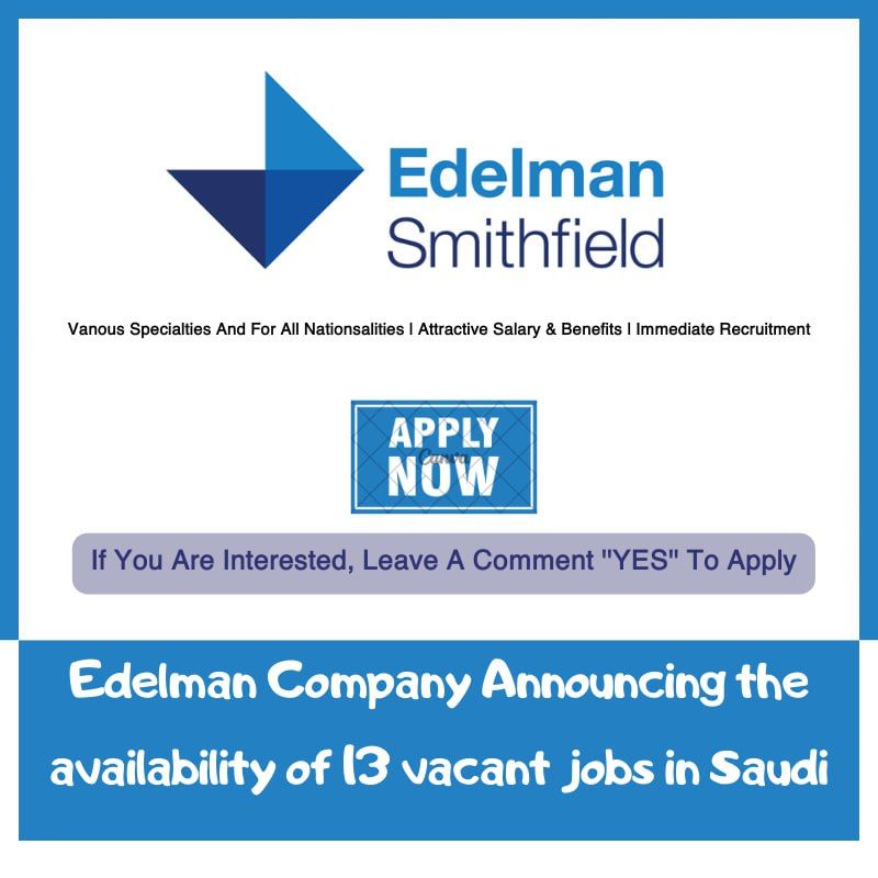 Jobs In Saudi on LinkedIn: Edelman Company Announcing the availability ... Jobs In Saudi on LinkedIn: Edelman Company Announcing the availability ...