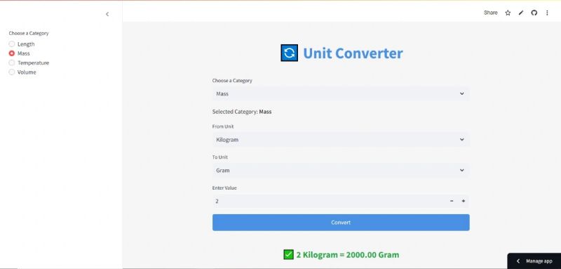 #python #streamlit #webapp #unitconverter #learningbydoing #giaic ... #python #streamlit #webapp #unitconverter #learningbydoing #giaic ...