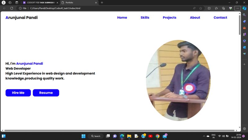 ARUNJUNAI PANDI V on LinkedIn: #codsoft #codsoftinternship #html #css # ... ARUNJUNAI PANDI V on LinkedIn: #codsoft #codsoftinternship #html #css # ...