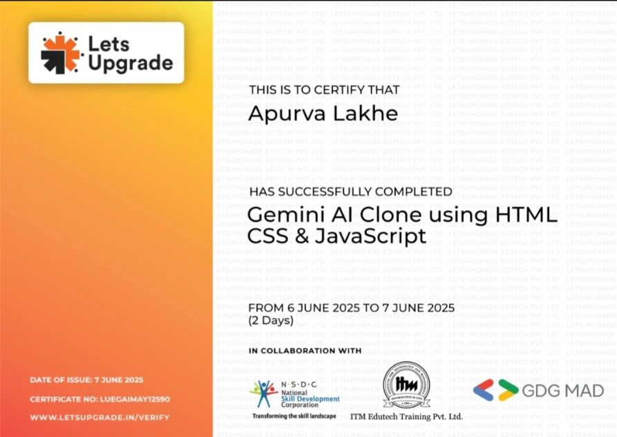 🚀 Excited to share that I’ve successfully completed the “Gemini AI ... 🚀 Excited to share that I’ve successfully completed the “Gemini AI ...