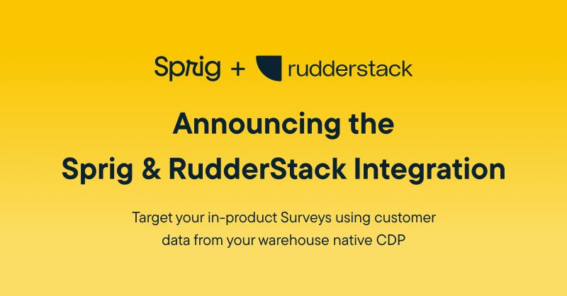 Sprig on LinkedIn: Connect RudderStack to Sprig | Integrations | Sprig Sprig on LinkedIn: Connect RudderStack to Sprig | Integrations | Sprig
