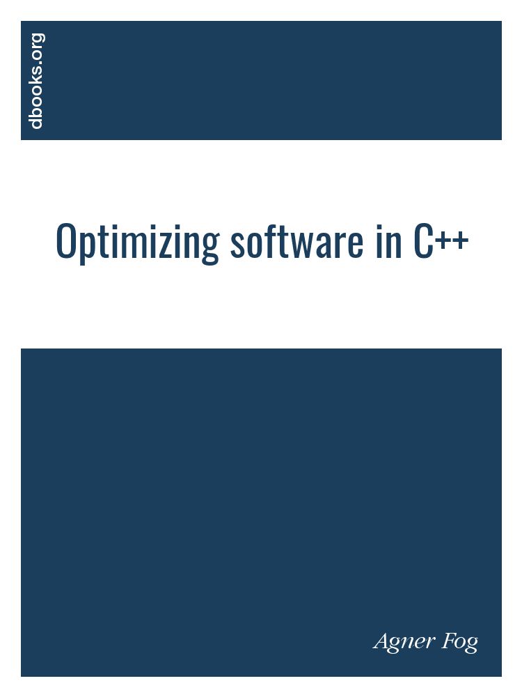 Optimizing Software in C++: https://lnkd.in/g4nzk-Mk | Ju Rao Optimizing Software in C++: https://lnkd.in/g4nzk-Mk | Ju Rao