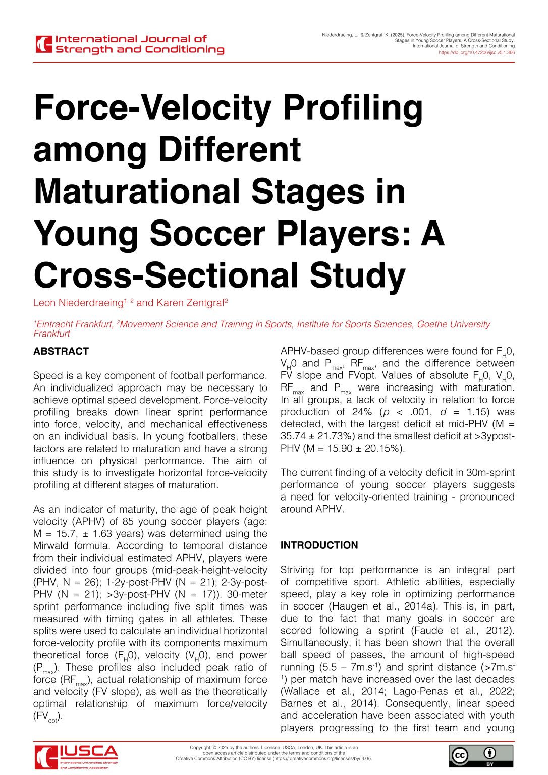 🚨Published Today🚨 Force-Velocity Profiling among Different Maturational ... 🚨Published Today🚨 Force-Velocity Profiling among Different Maturational ...