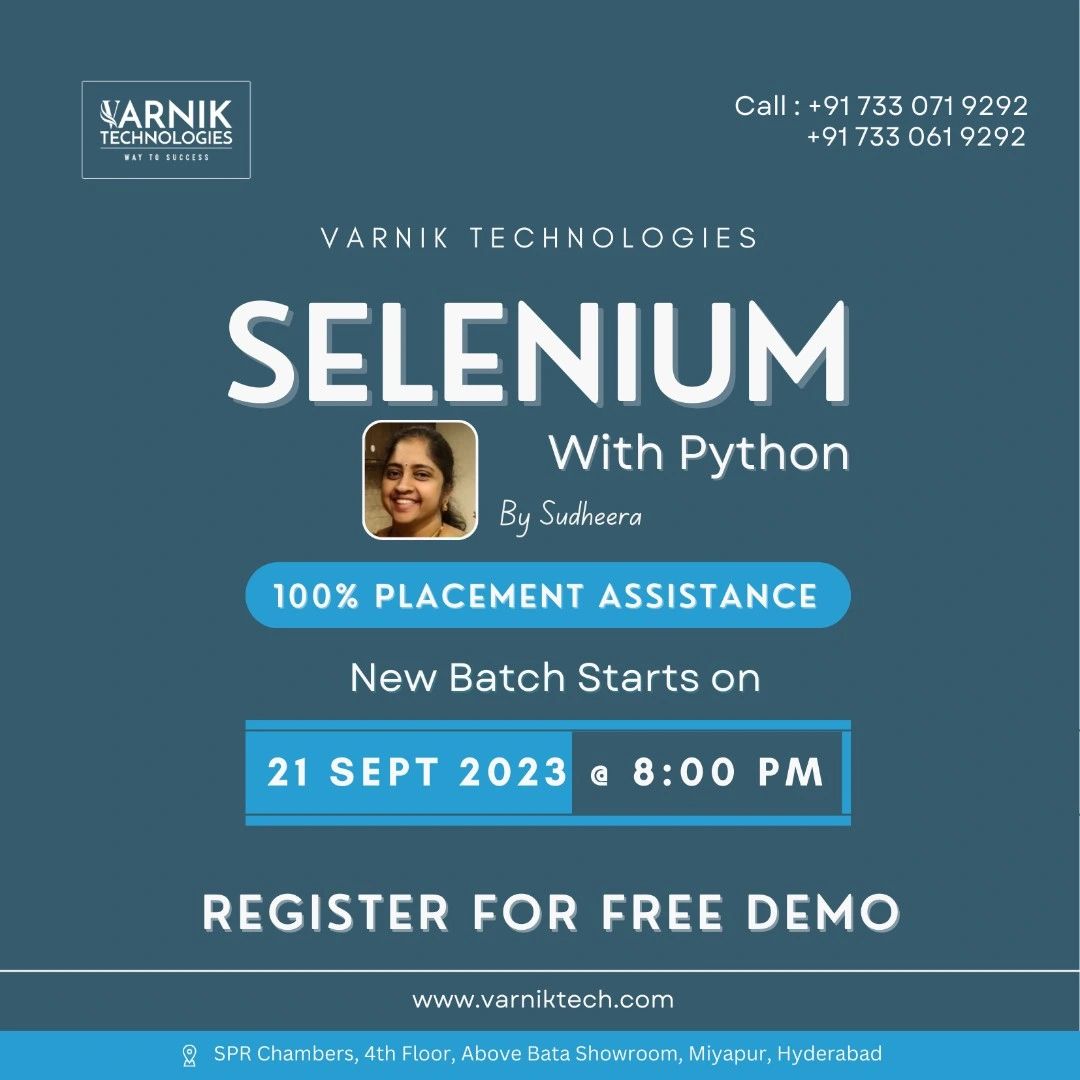 Varnik Technologies on LinkedIn: #seleniumtesting #selenium # ... Varnik Technologies on LinkedIn: #seleniumtesting #selenium # ...