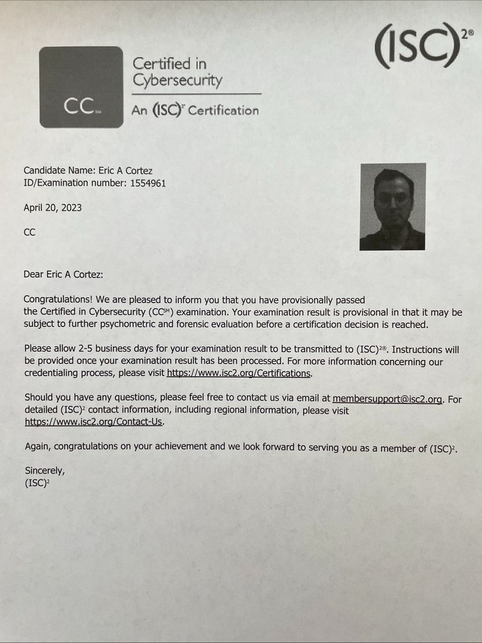 Eric Cortez on LinkedIn: #cybersecurity #isc2 #certifiedincybersecurity ... Eric Cortez on LinkedIn: #cybersecurity #isc2 #certifiedincybersecurity ...
