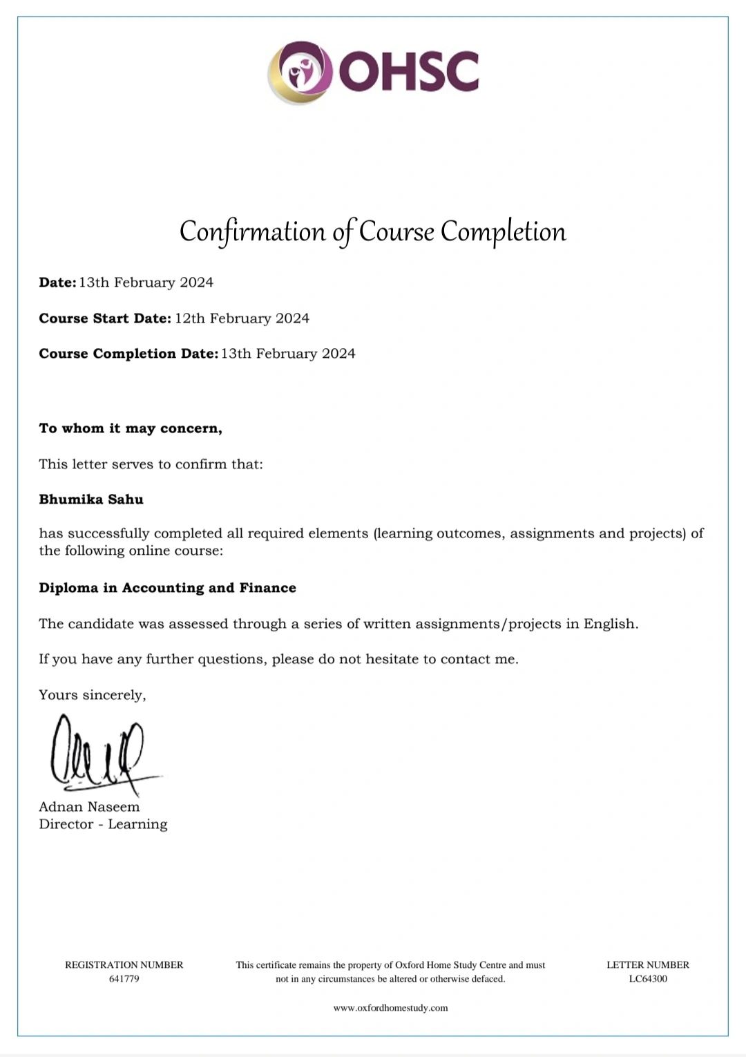 Hello connections, Excited to share that I've obtained a new… | Bhumika ... Hello connections, Excited to share that I've obtained a new… | Bhumika ...