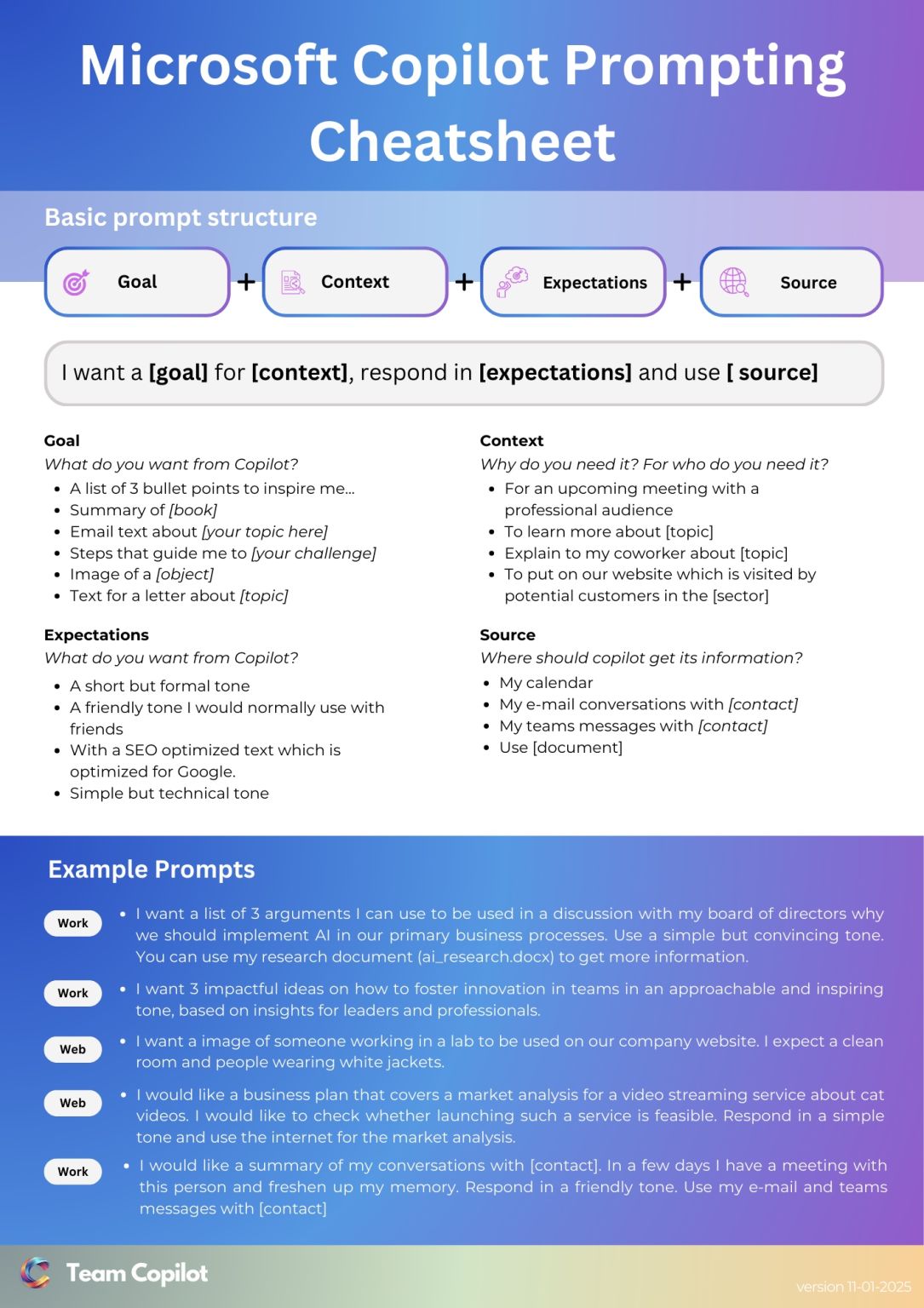 Microsoft Copilot Prompting Cheatsheet | Marcel Broschk Microsoft Copilot Prompting Cheatsheet | Marcel Broschk