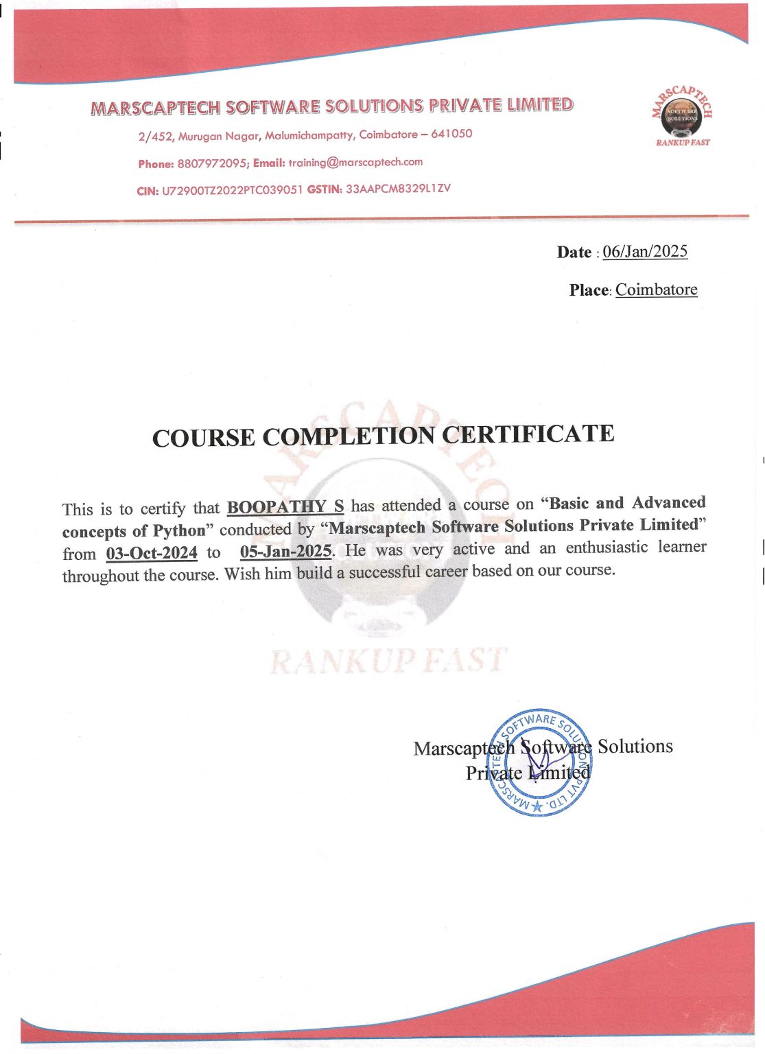 BOOPATHY S on LinkedIn: #python #coding #learningjourney #techskills # ... BOOPATHY S on LinkedIn: #python #coding #learningjourney #techskills # ...