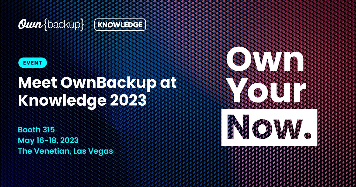 Alissa Letkowski on LinkedIn: OwnBackup at ServiceNow Knowledge 2023 Alissa Letkowski on LinkedIn: OwnBackup at ServiceNow Knowledge 2023