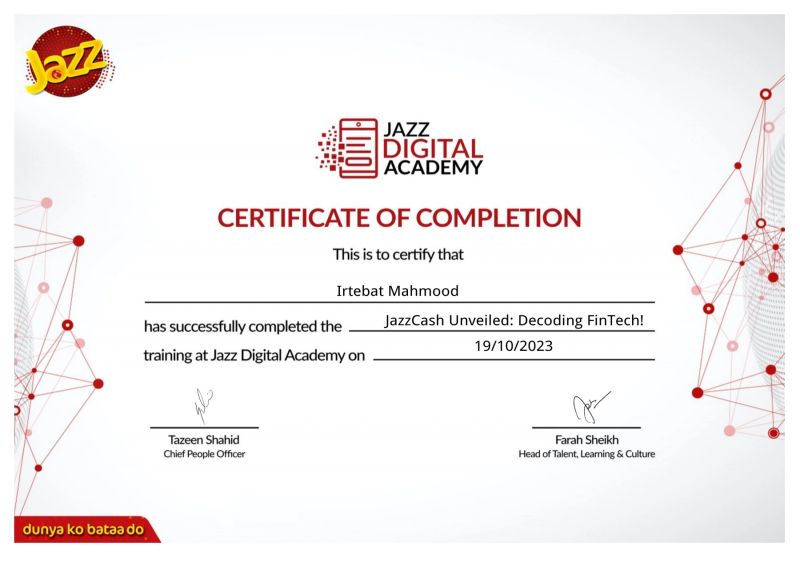 Irtebat Mehmood on LinkedIn: Course: Decoding FinTech Status: Completed Irtebat Mehmood on LinkedIn: Course: Decoding FinTech Status: Completed