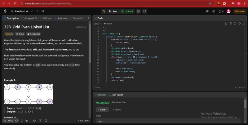 #leetcode #linkedlist #problemsolving #dsa | Namasivayam M #leetcode #linkedlist #problemsolving #dsa | Namasivayam M