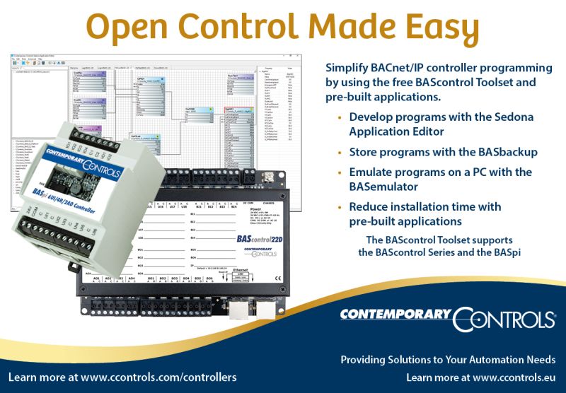 Contemporary Controls (EMEA) on LinkedIn: #bacnet #controllers #sedona ... Contemporary Controls (EMEA) on LinkedIn: #bacnet #controllers #sedona ...