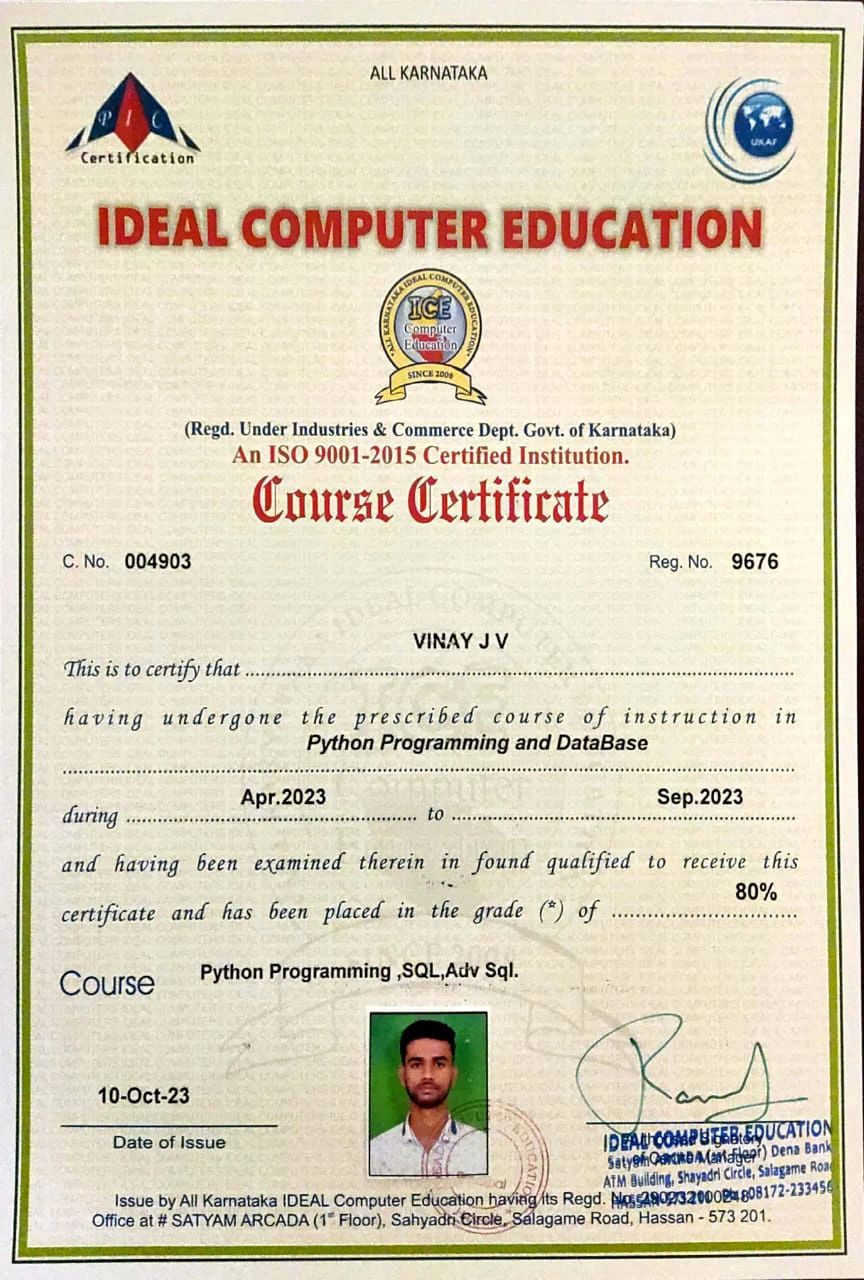 Vinay JV on LinkedIn: #pythonprogramming #mysql #programming Vinay JV on LinkedIn: #pythonprogramming #mysql #programming
