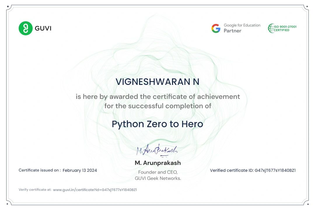 Vigneshwaran N on LinkedIn: #python #datascience #machinelearning # ... Vigneshwaran N on LinkedIn: #python #datascience #machinelearning # ...