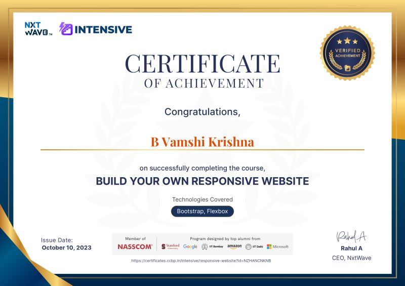 #nxtwave #ccbp #coding #internship #nxtwave #fullstack #html #css… | B ... #nxtwave #ccbp #coding #internship #nxtwave #fullstack #html #css… | B ...