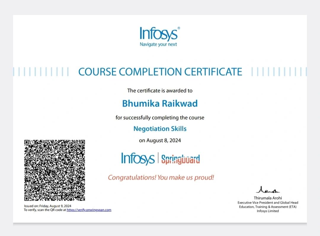 Bhumika Raikwad on LinkedIn: Hello Connections. I have Completed ... Bhumika Raikwad on LinkedIn: Hello Connections. I have Completed ...