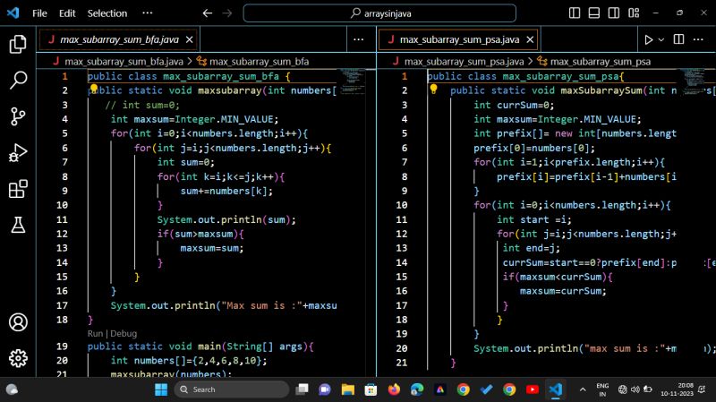Vaibhav Shukla on LinkedIn: #150daysofcode #day15 #java #maxsubarraysum ... Vaibhav Shukla on LinkedIn: #150daysofcode #day15 #java #maxsubarraysum ...