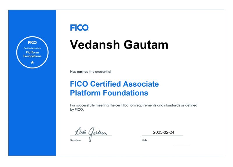 #fico | Vedansh Gautam | 14 comments #fico | Vedansh Gautam | 14 comments