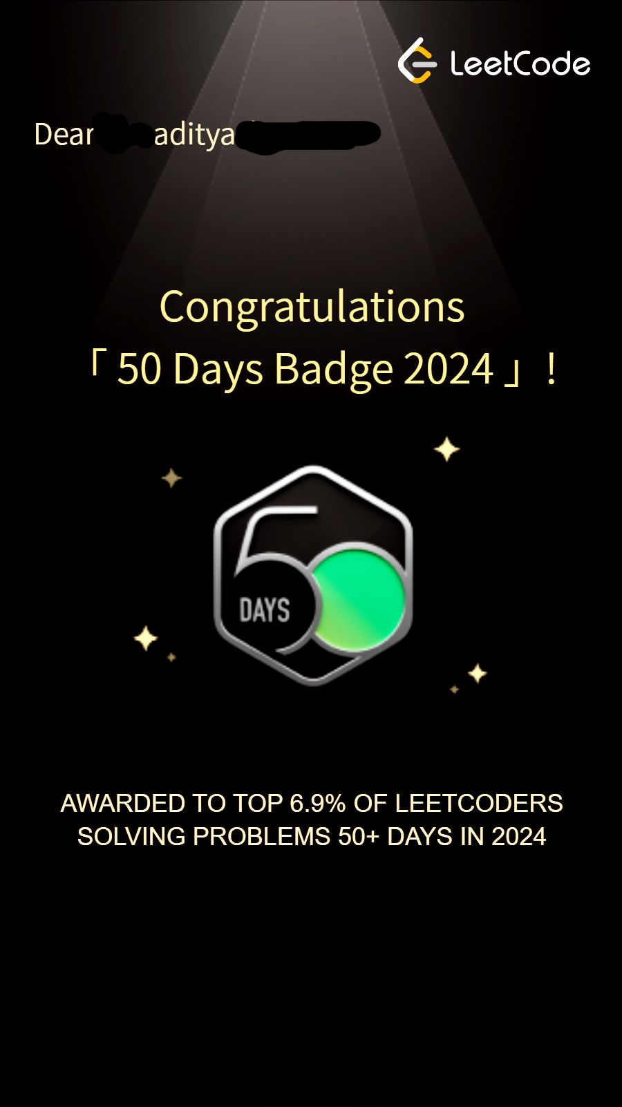 #leetcode #50daysofcode #codingjourney #achievementunlocked… | ADITYA ... #leetcode #50daysofcode #codingjourney #achievementunlocked… | ADITYA ...