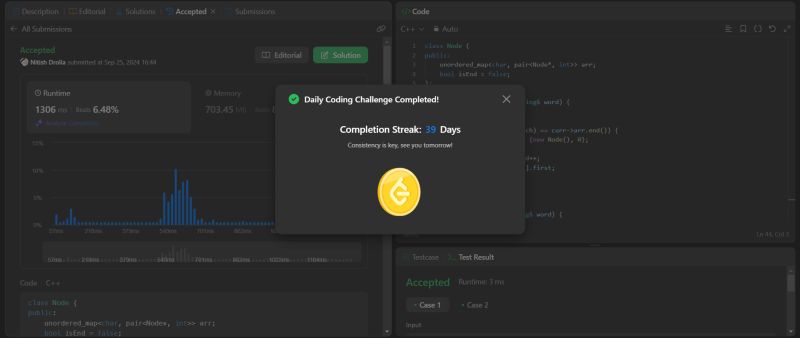 Nitish Drolia on LinkedIn: #100daysofcode #codingjourney #dsa #cpp # ... Nitish Drolia on LinkedIn: #100daysofcode #codingjourney #dsa #cpp # ...