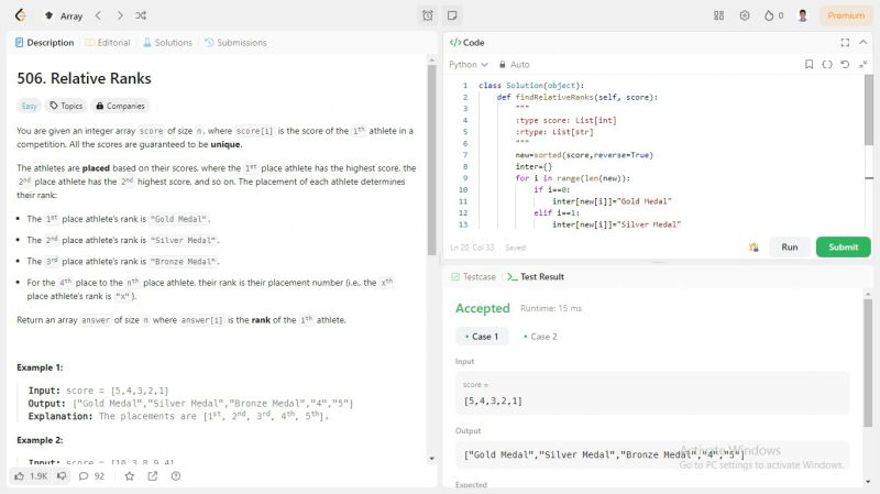 VELAN R on LinkedIn: #100daysofcode #leetcode #arrayprogramming # ... VELAN R on LinkedIn: #100daysofcode #leetcode #arrayprogramming # ...