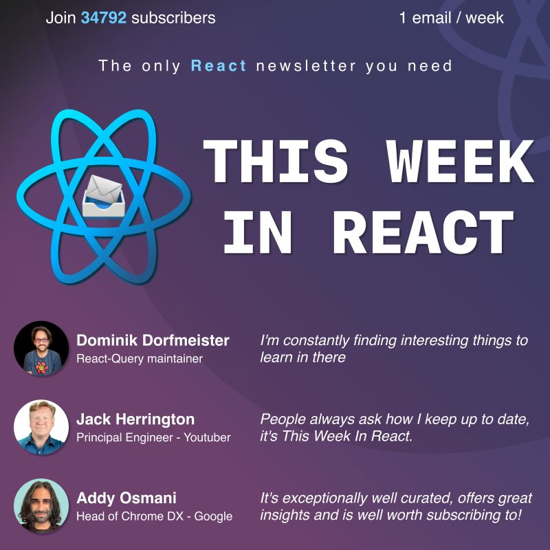 This Week In React 176: useActionState, React Compiler, Million Lint ... This Week In React 176: useActionState, React Compiler, Million Lint ...