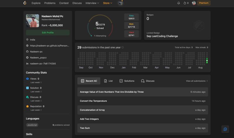 Nadeem Pc on LinkedIn: #leetcode #codingchallenges #problemsolving # ... Nadeem Pc on LinkedIn: #leetcode #codingchallenges #problemsolving # ...