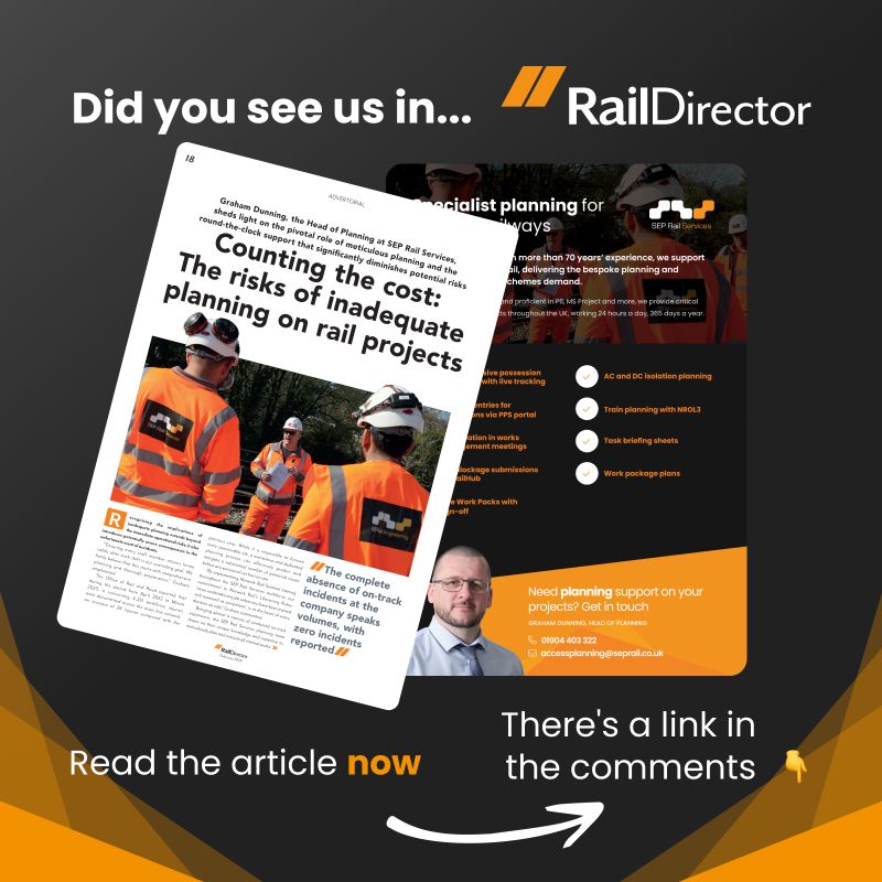 SEP Rail Services on LinkedIn: #seprailservices #railplanning SEP Rail Services on LinkedIn: #seprailservices #railplanning
