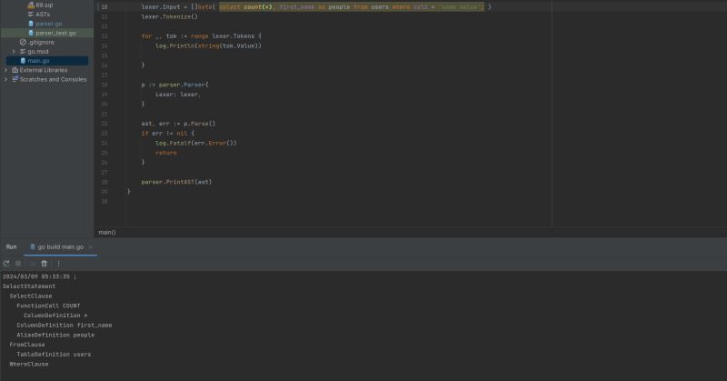 How to implement SQL:89 parser for AriaSQL | Alex Padula posted on the ... How to implement SQL:89 parser for AriaSQL | Alex Padula posted on the ...