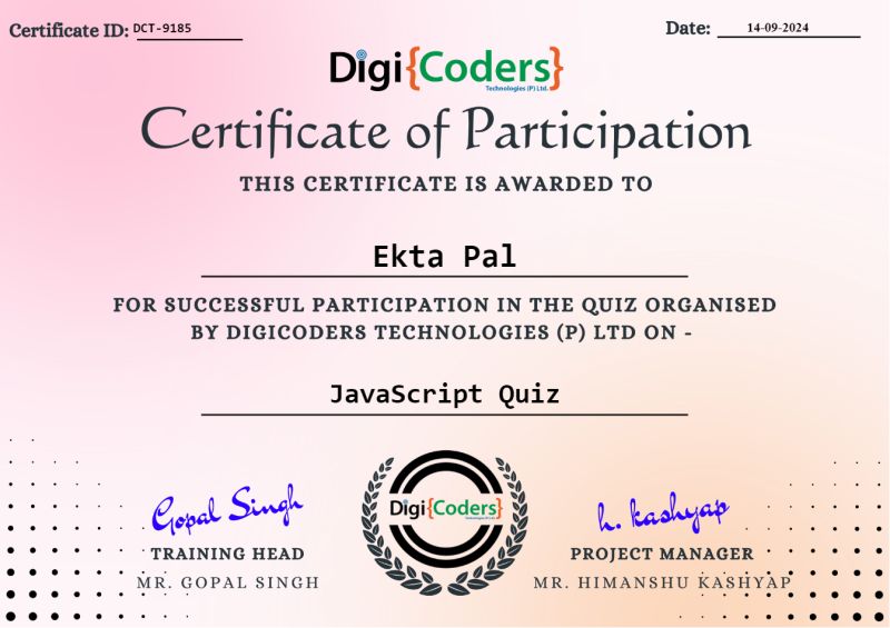 Ekta Pal on LinkedIn: #javascript #codingjourney #techskills # ... Ekta Pal on LinkedIn: #javascript #codingjourney #techskills # ...