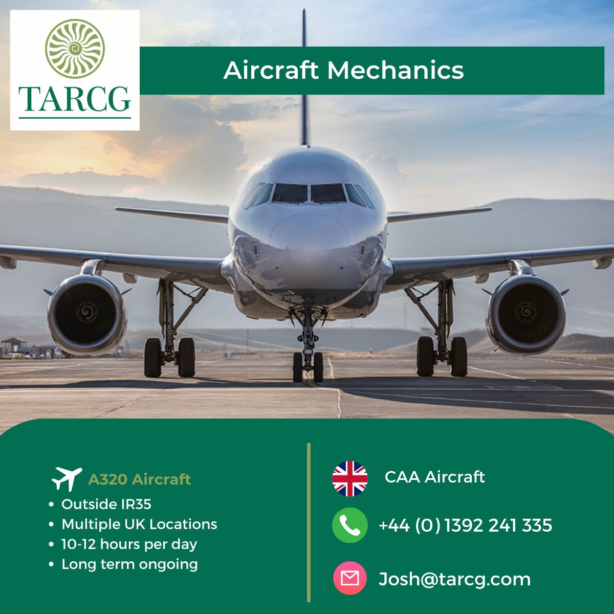 Josh Sanchez (CertRP) on LinkedIn: Aircraft Mechanics - England Outside ... Josh Sanchez (CertRP) on LinkedIn: Aircraft Mechanics - England Outside ...