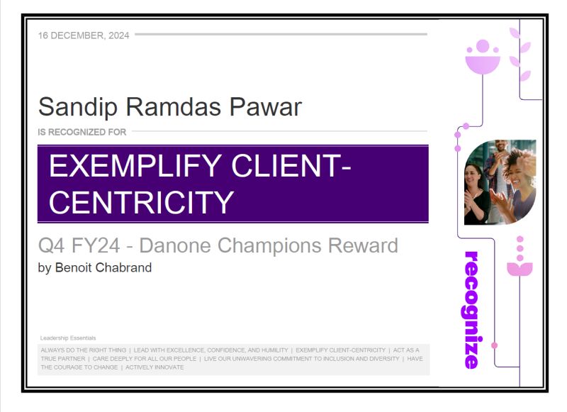 sandip pawar on LinkedIn: #accenture #recognition sandip pawar on LinkedIn: #accenture #recognition