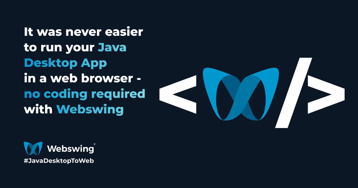 WEBSWING LIMITED on LinkedIn: Brings Java, JavaFX, SWT, Netbeans ... WEBSWING LIMITED on LinkedIn: Brings Java, JavaFX, SWT, Netbeans ...