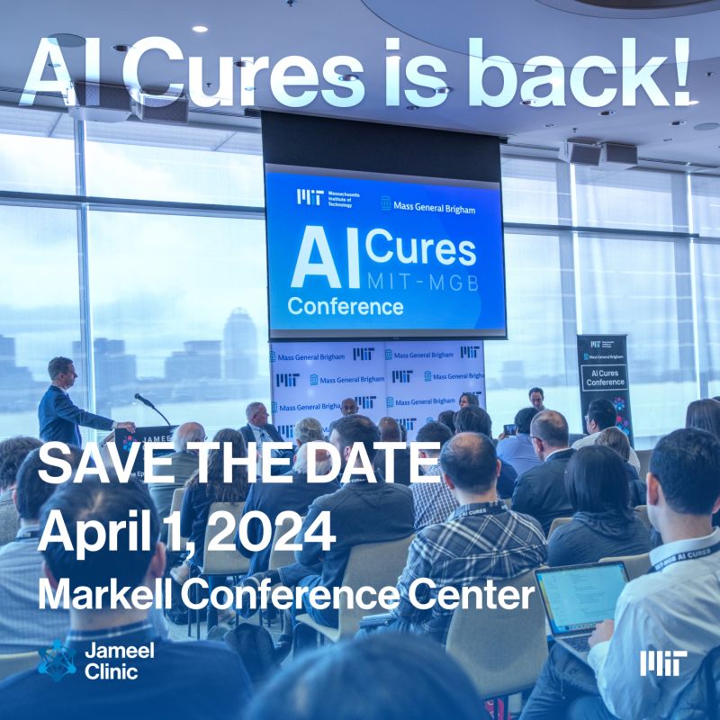 MIT Jameel Clinic on LinkedIn: #aicures2024 #aiforgood #aiforhealth # ... MIT Jameel Clinic on LinkedIn: #aicures2024 #aiforgood #aiforhealth # ...