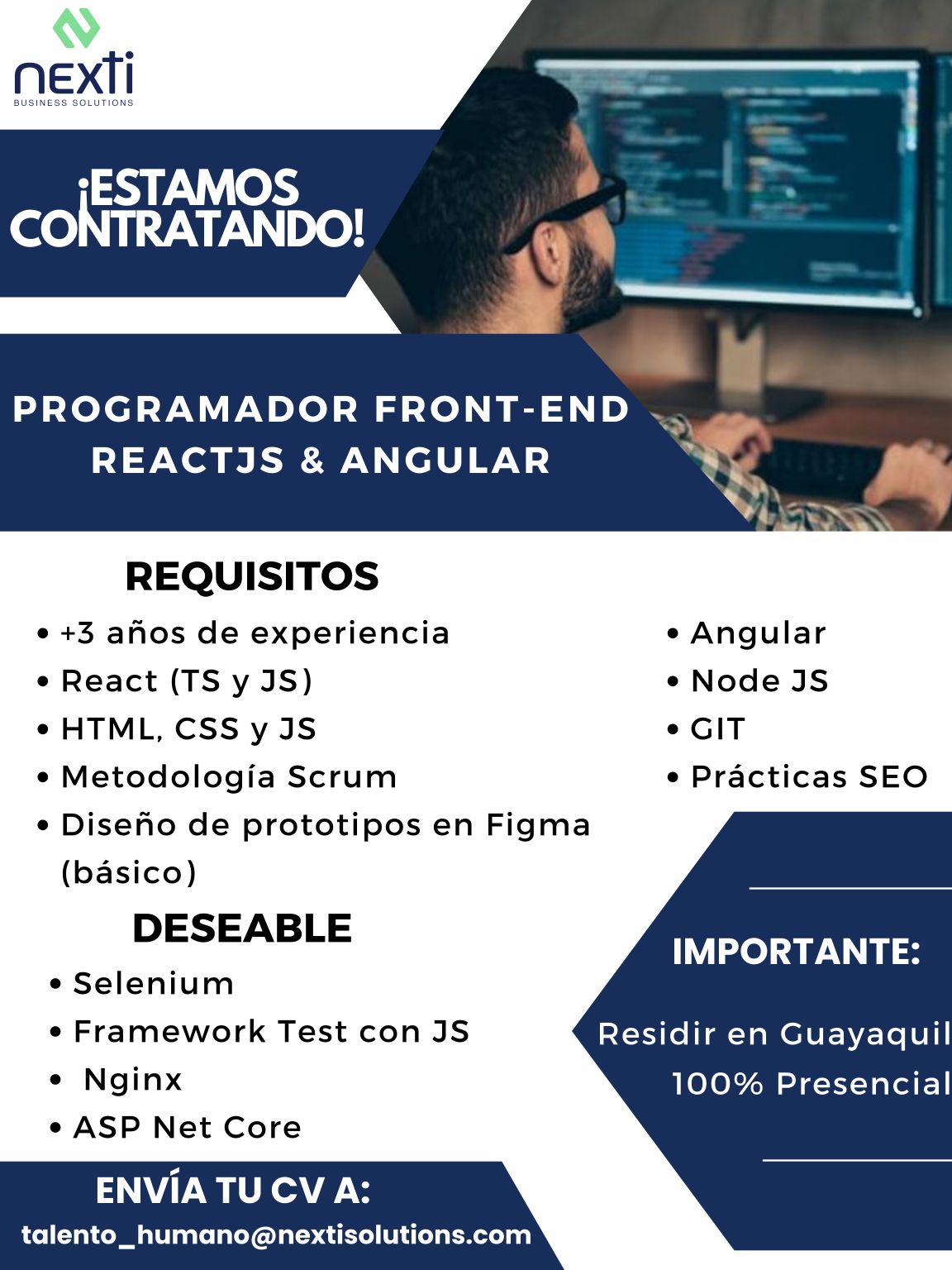 NexTI Business Solutions en LinkedIn: #hiring #desarrolladores # ... NexTI Business Solutions en LinkedIn: #hiring #desarrolladores # ...