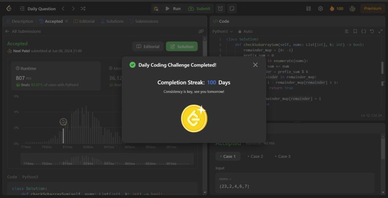 Neel Patel on LinkedIn: #100daysofcode #100daysofcode #leetcode # ... Neel Patel on LinkedIn: #100daysofcode #100daysofcode #leetcode # ...