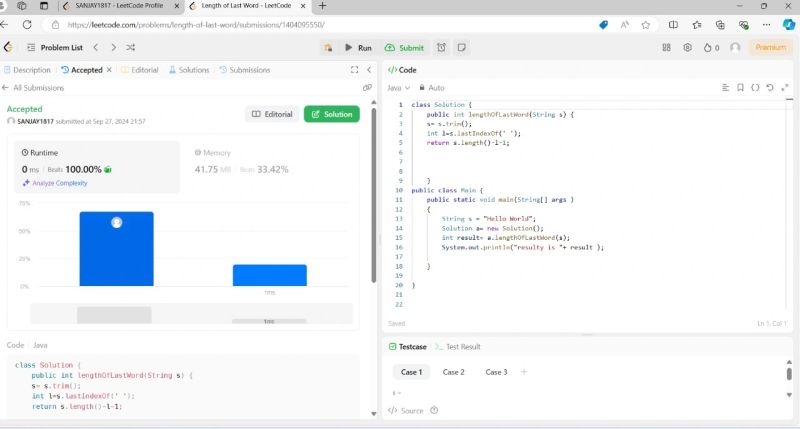 Sanjay B on LinkedIn: #100daysofleetcode #100daysofcode # ... Sanjay B on LinkedIn: #100daysofleetcode #100daysofcode # ...