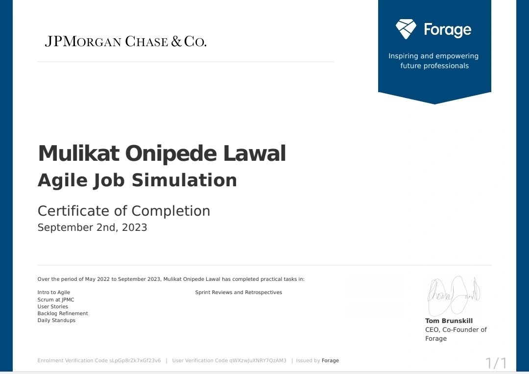 Mulikat Onipede Lawal on LinkedIn: #upskilling #agile # ... Mulikat Onipede Lawal on LinkedIn: #upskilling #agile # ...