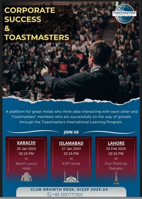 Corporate success and Toastmasters. | Muhammad Kamran Tariq Corporate success and Toastmasters. | Muhammad Kamran Tariq
