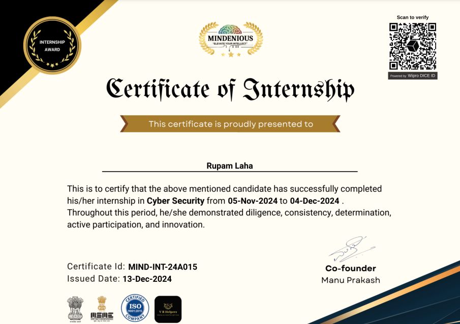 Mindenious on LinkedIn: Congratulations RUPAM LAHA on completing your ... Mindenious on LinkedIn: Congratulations RUPAM LAHA on completing your ...