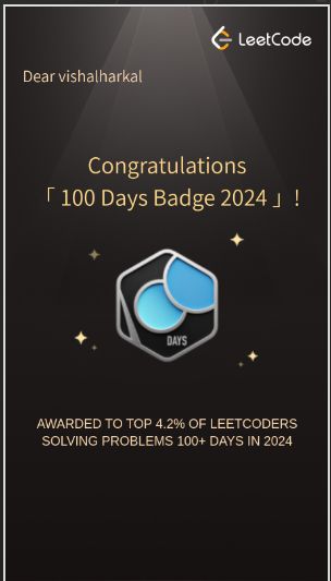 Vishal Harkal on LinkedIn: #leetcode #100daysofcode #dsa # ... Vishal Harkal on LinkedIn: #leetcode #100daysofcode #dsa # ...
