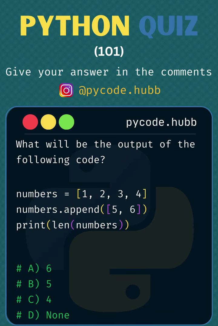 #python #codingquiz #techchallenge | Tehreem Fatima #python #codingquiz #techchallenge | Tehreem Fatima