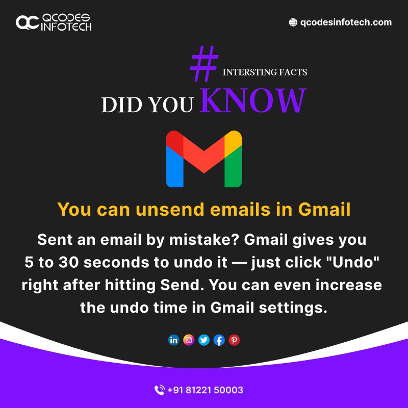 #qcodesinfotech #productivitytip #gmailfeature | Qcodes Infotech LLP #qcodesinfotech #productivitytip #gmailfeature | Qcodes Infotech LLP